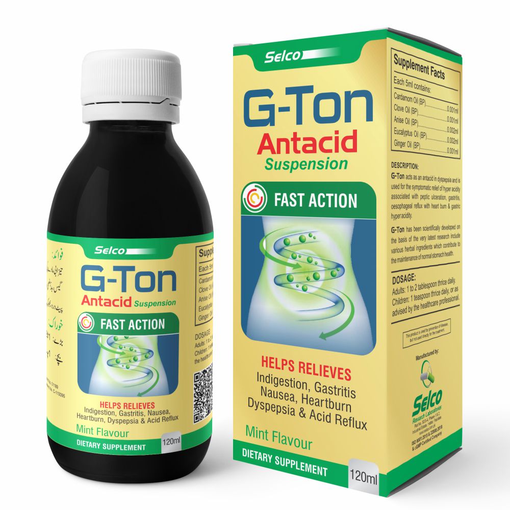 G-Ton Suspension 120 ml - Selco Research Laboratories