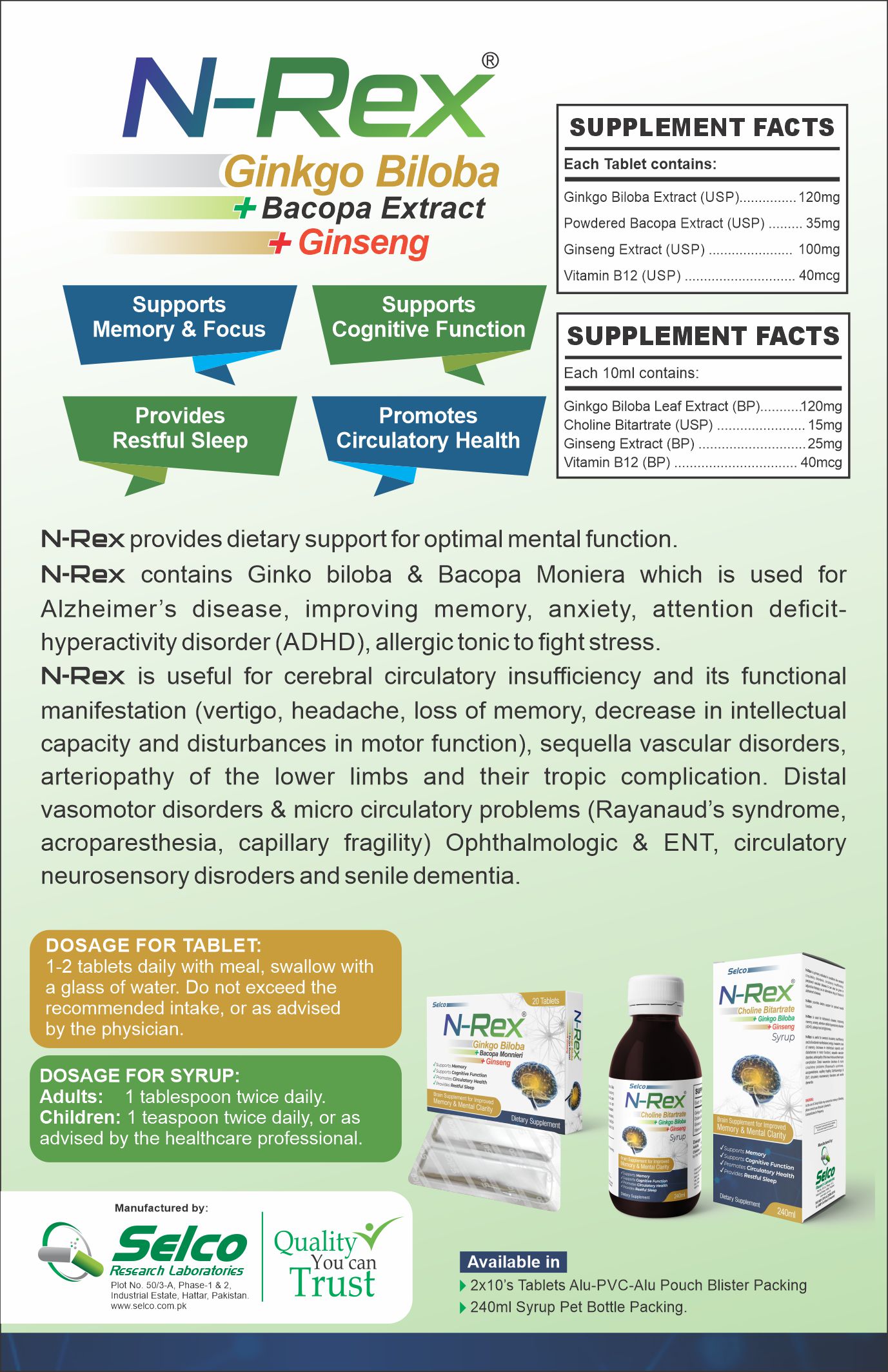 N-Rex - Selco Research Laboratories