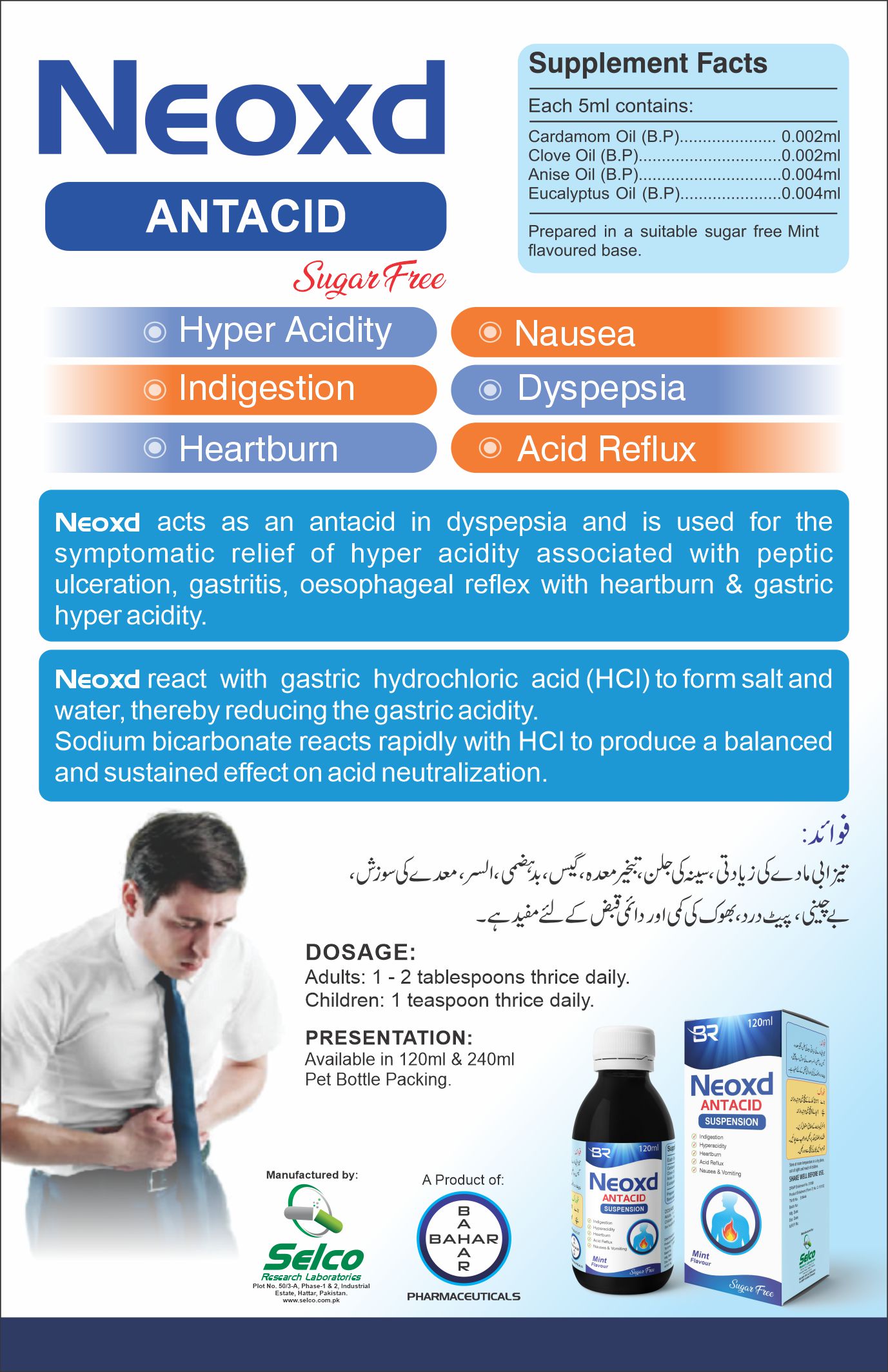 Neoxd Suspension 120 ml - Selco Research Laboratories