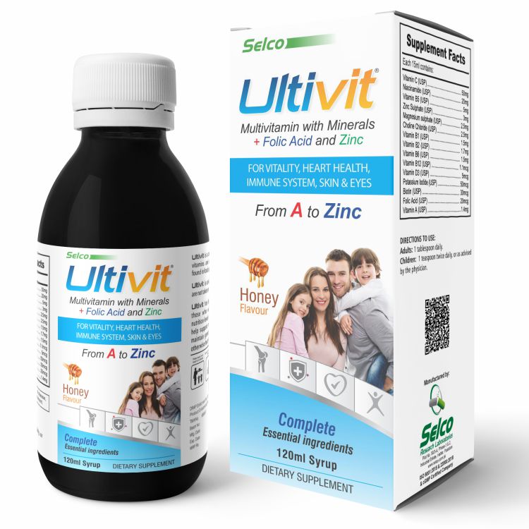 Ultivit Syrup 240 ml - Selco Research Laboratories